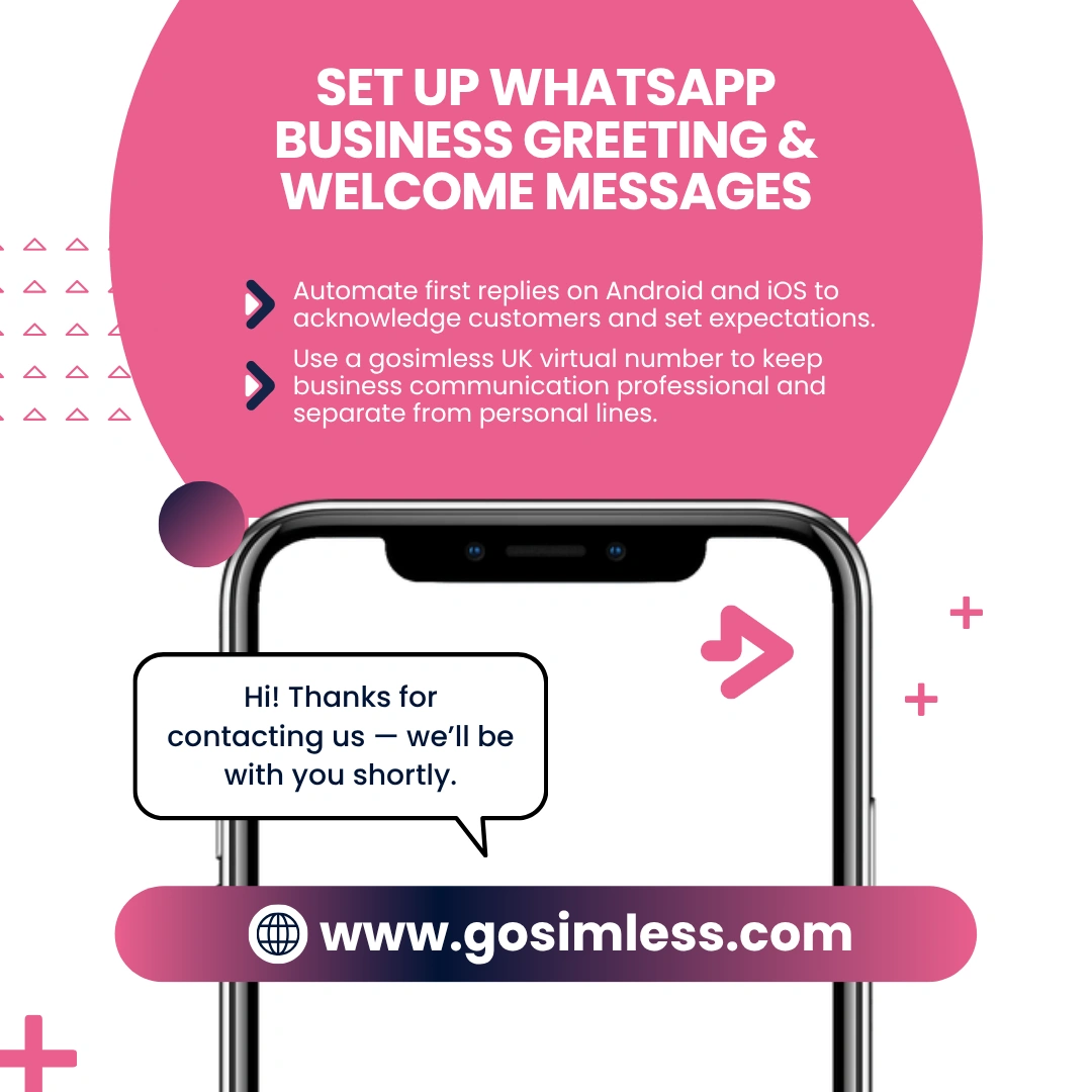 How to Set Up WhatsApp Business Greeting & Welcome Messages | gosimless
