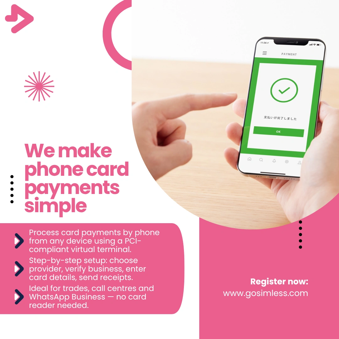 How to Take Card Payments by Phone with Virtual Terminals | gosimless